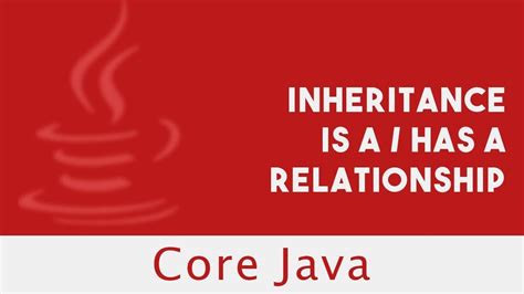 core java inheritance is a relationship has a relationship lecture 35 youtube
