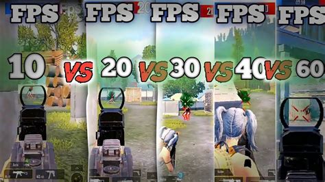 10FPS Vs 20FPS Vs 30FPS Vs 40FPS Vs 60FPS PUBG MOBILE Does FPS