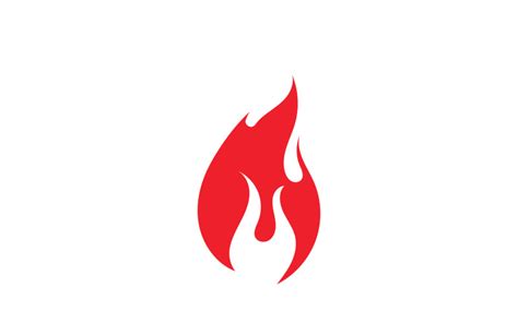 Logotipo de vetor de chama de fogo Símbolo de gás quente e energia V3