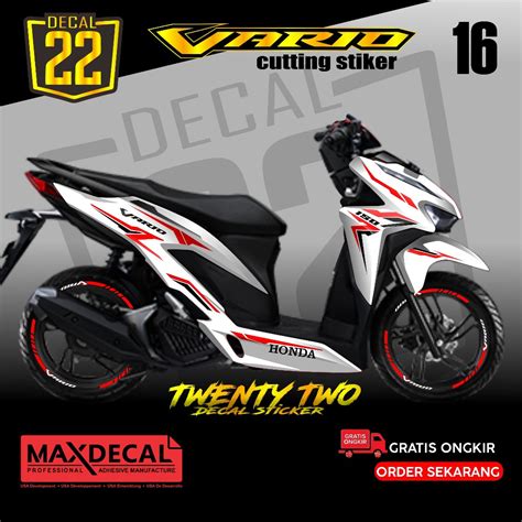 Jual Cutting Sticker Vario 150 125 Aksesoris Motor Stiker Honda