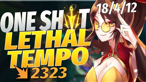 ONE SHOT LETHAL TEMPO BUILD WITH KRAKEN SLAYER LEAGUE OF LEGENDS