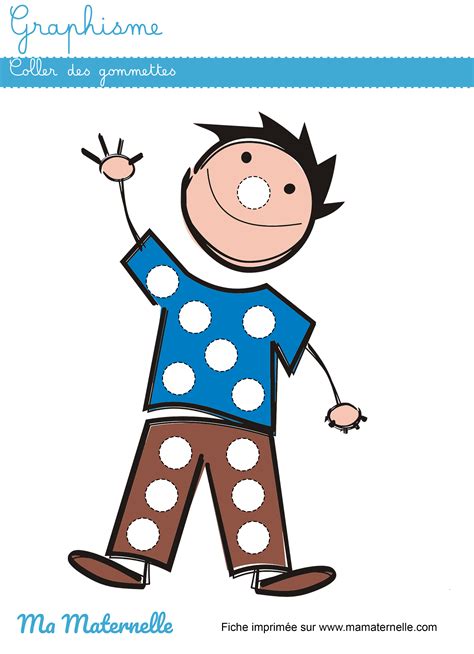 Graphisme Coller Des Gommettes Ma Maternelle