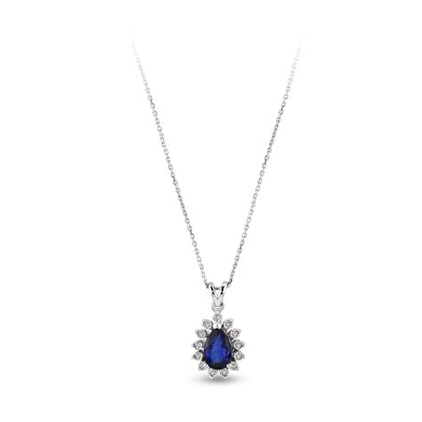 0 42 Ct Saphir Diamant Halskette 3000536313 Zen Diamond