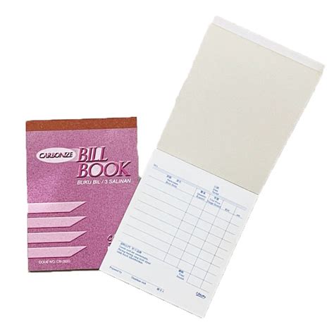 UNI PAPER 20 S X 3ply NCR Mini Cash Bill Book Buku Bil Tunai With