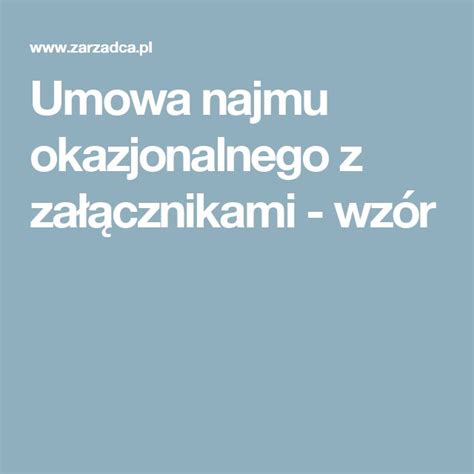 Umowa najmu okazjonalnego z załącznikami wzór Ios messenger