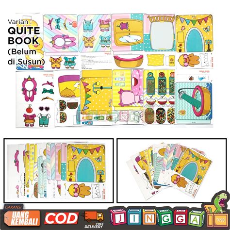 Jual Paper Book BEBEK KERTAS MAINAN EDUKASI ANAK PEREMPUAN BONEKA