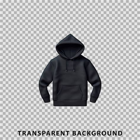 Maqueta De Capucha Negra Aislada En Un Fondo Transparente Archivo PSD