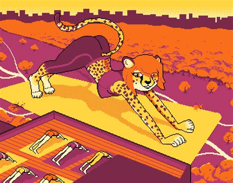 The Big Imageboard Tbib 2d Animation Animated Anthro Big Stretch Bottomwear Building Butt