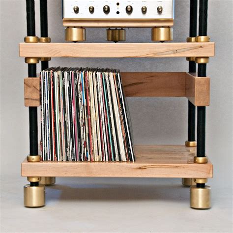 SAMSON Ultra Turntable Stand Finished In Semi Gloss Black Mapleshade
