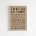 Affiche De Motivation Affiche D Encouragement Tu Peux Le Faire