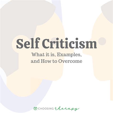 How To Overcome Self Criticism