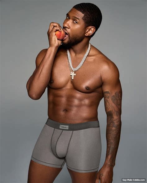 Usher Shirtless Huge Bulge Underwear Photoshoot Naked Male Celebrities