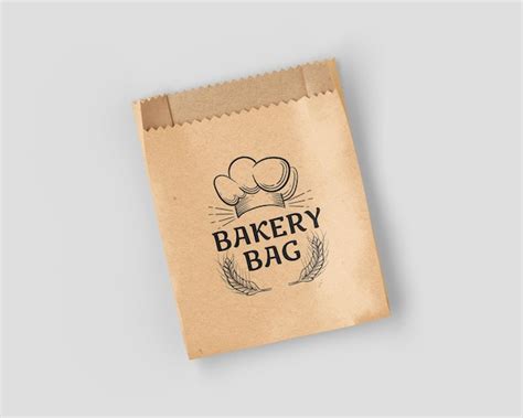 Premium Psd Realistic Bakery Paper Bag Mockup