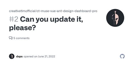 Can You Update It Please Issue 2 Creativetimofficial Ct Muse Vue