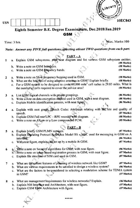 Visvesvaraya Technological University B E Electronics Communication