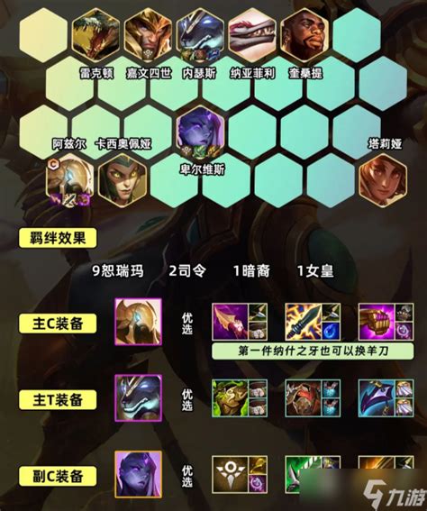金铲铲之战S9 5九恕瑞玛阵容推荐 金铲铲之战 九游手机游戏