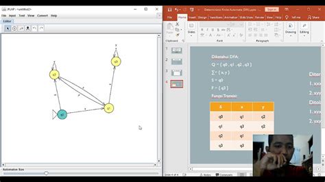 pejelasan dan contoh deterministic finite automata dfa dengan menggunakan jflap youtube