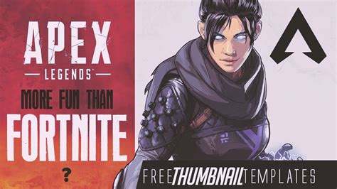 Youtube Thumbnail Template Apex Legends Thumbnail
