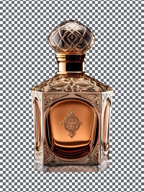Beau Flacon De Parfum Isolé Sur Fond Transparent PSD Premium