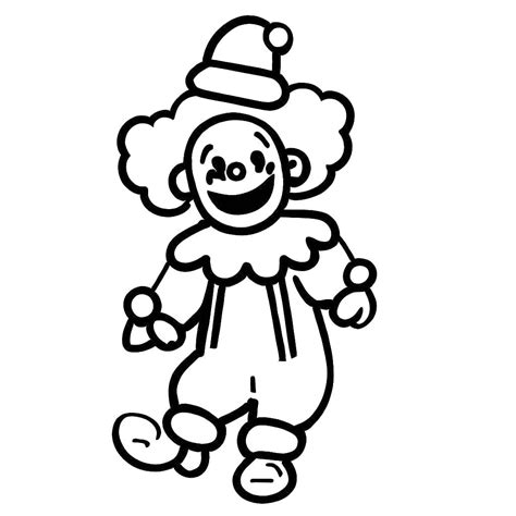 Coloriage Un Petit Clown télécharger et imprimer gratuit sur