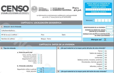 INE pone a conocimiento de la ciudadanía el cuestionario del Censo