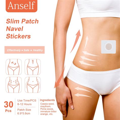 Apexeon 30Pcs Slim Patch Navel Sticker Obesity Fat Burning Abdomen