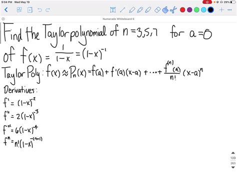 solved find the taylor polynomials of degree n approximating the functions for x near 0