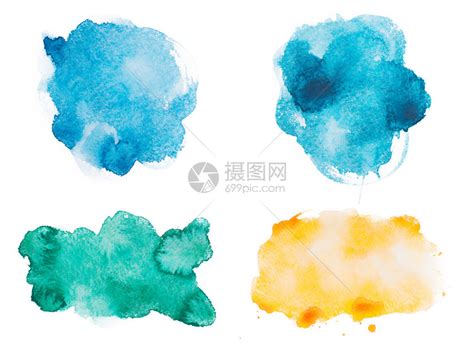抽象水彩画水彩画手绘彩色形状艺术油漆飞溅污渍插画图片下载 正版图片402254186 摄图网