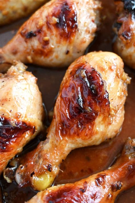 Honey Garlic Baked Chicken Drumsticks Yummy 🍕