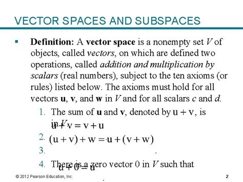4 Vector Spaces 4 1 VECTOR SPACES AND