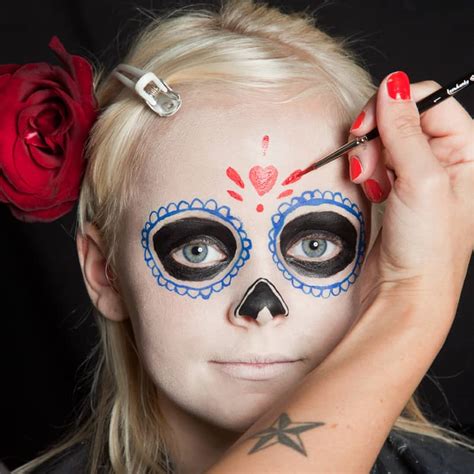 Halloween Kinder schminken Día de los Muertos Make up Halloween de