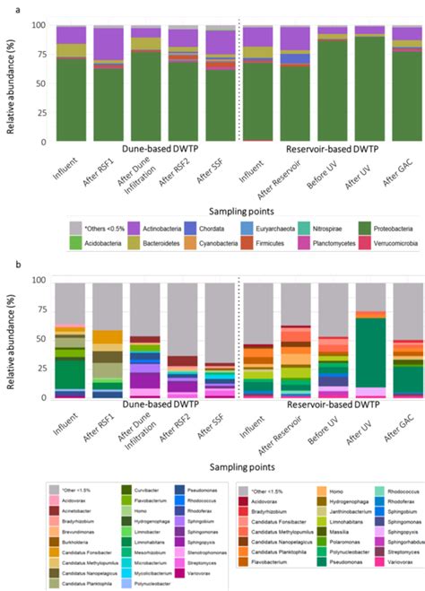 Microbial Community Composition At Phylum A And Genus B Level Of