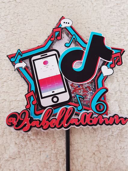 Topo De Bolo Tik Tok Cidade Da Festa
