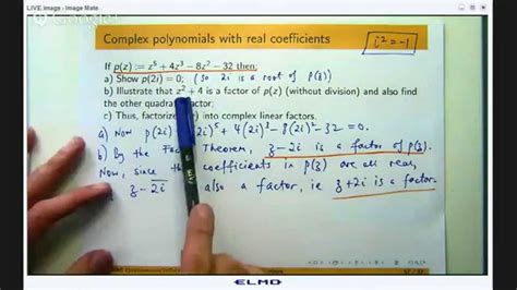complex linear factors of polynomials youtube