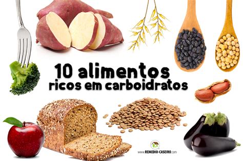 Lista 10 alimentos ricos em carboidratos BemaiSaúde