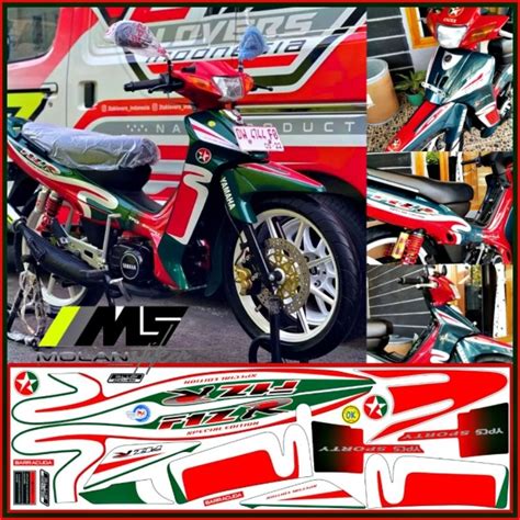 Jual Decal Sticker Striping Variasi Motif Ori F Zr Caltex Yamaha F Zr