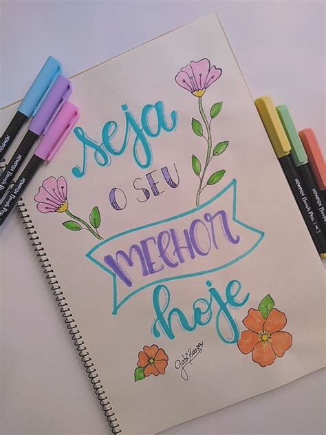 Seja O Seu Melhor Hoje Lettering Tutorial Motivation Wall Lolo