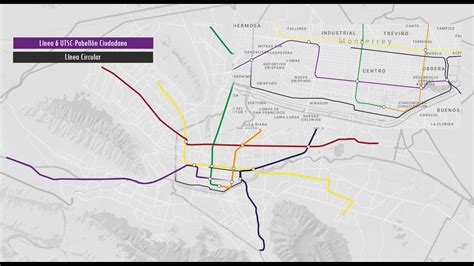 Metrorrey Diagrama Del Plan Maestro 2020 2035 YouTube