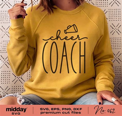 Cheer Coach SVG Png Dxf Eps Megaphone Cheerleader Coach Etsy