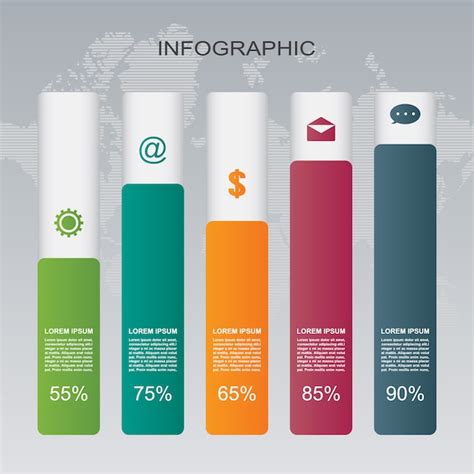 Premium Vector Bar Chart Graph Steps Diagram Statistical Business