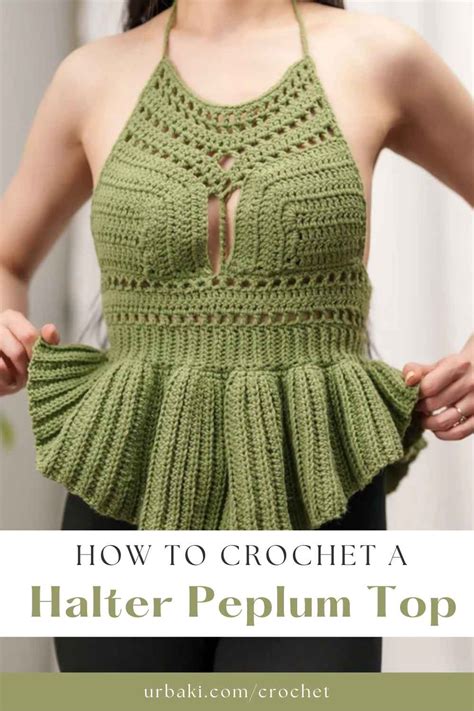 How To Crochet A Halter Peplum Top