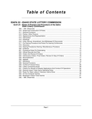 Fillable Online Adminrules Idaho Parties Other Persons Adminrules