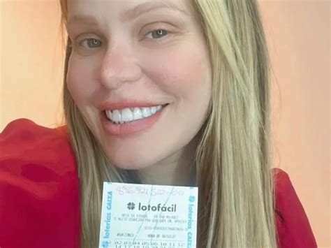 Ex bbb Paulinha Leite ganha de novo na loteria e dá dica para Mega da