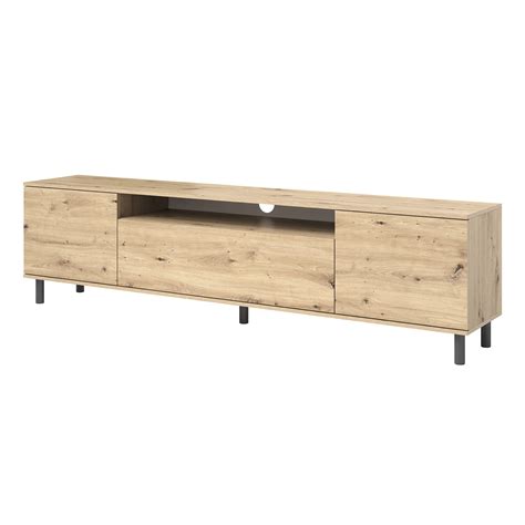 Szafka Masimo RTV 200 cm stolik pod tv industralny dąb artisan nóżki