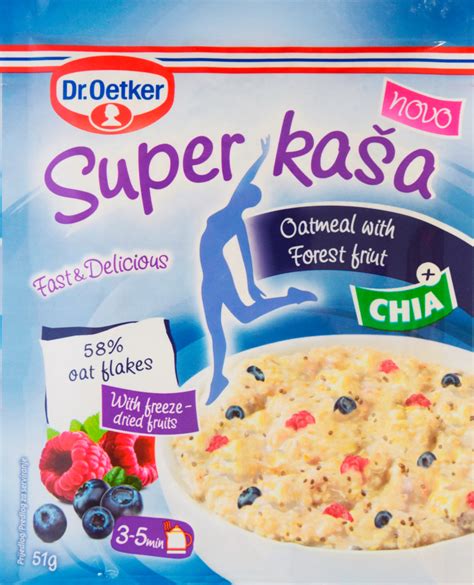 Dr Oetker Zobena kaša s voćem i chia sjemenkama 51 g dm