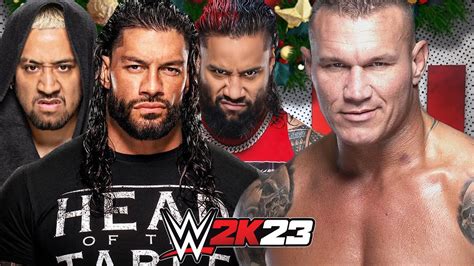 RANDY ORTON Vs THE BLOODLINE WWE 2K23 YouTube