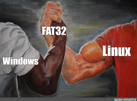 Сomics meme FAT32 Linux Windows Comics Meme arsenal