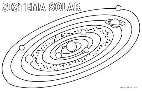 Desenhos de Sistema Solar para colorir Páginas para impressão grátis