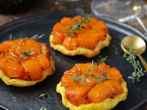 Mini tatin au potimarron érable et thym Recette par La gourmandise