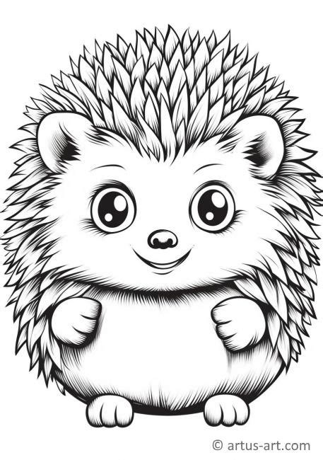 Igel Ausmalbild für Kinder Gratis Ausdrucken Ausmalen Artus Art